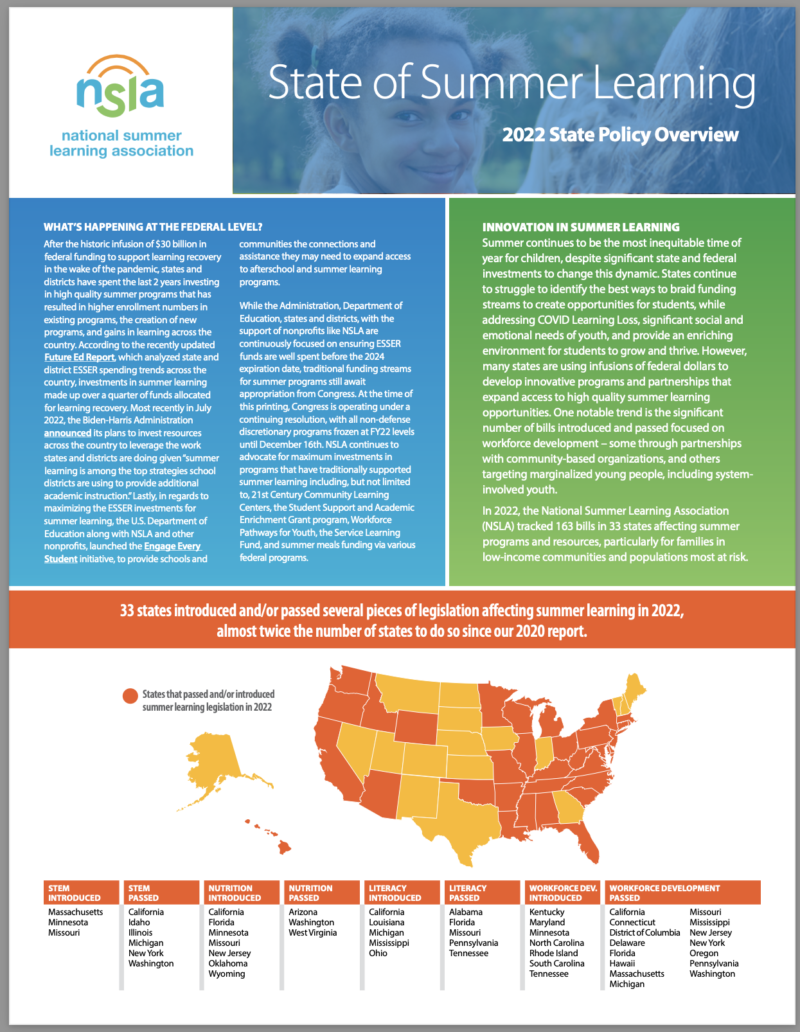 NSLA Website - Summer Learning