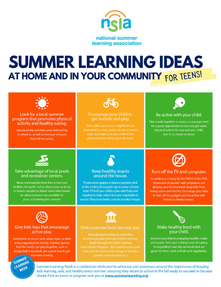Tips to Keep Tweens and Teens Learning Over The Summer - National ...