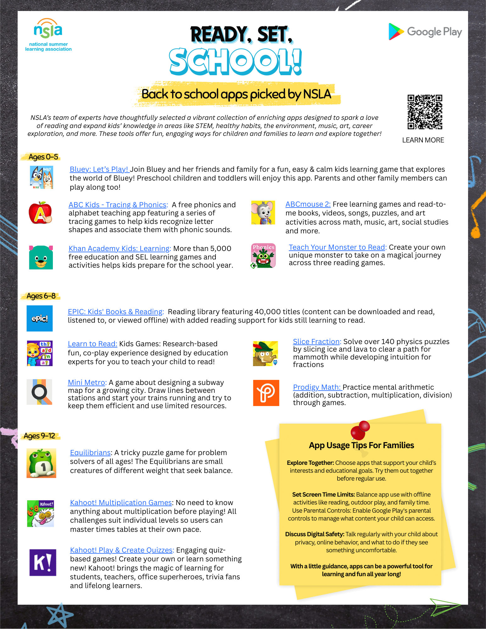 Ready, set, school! Back-to-school apps picked by NSLA - National ...