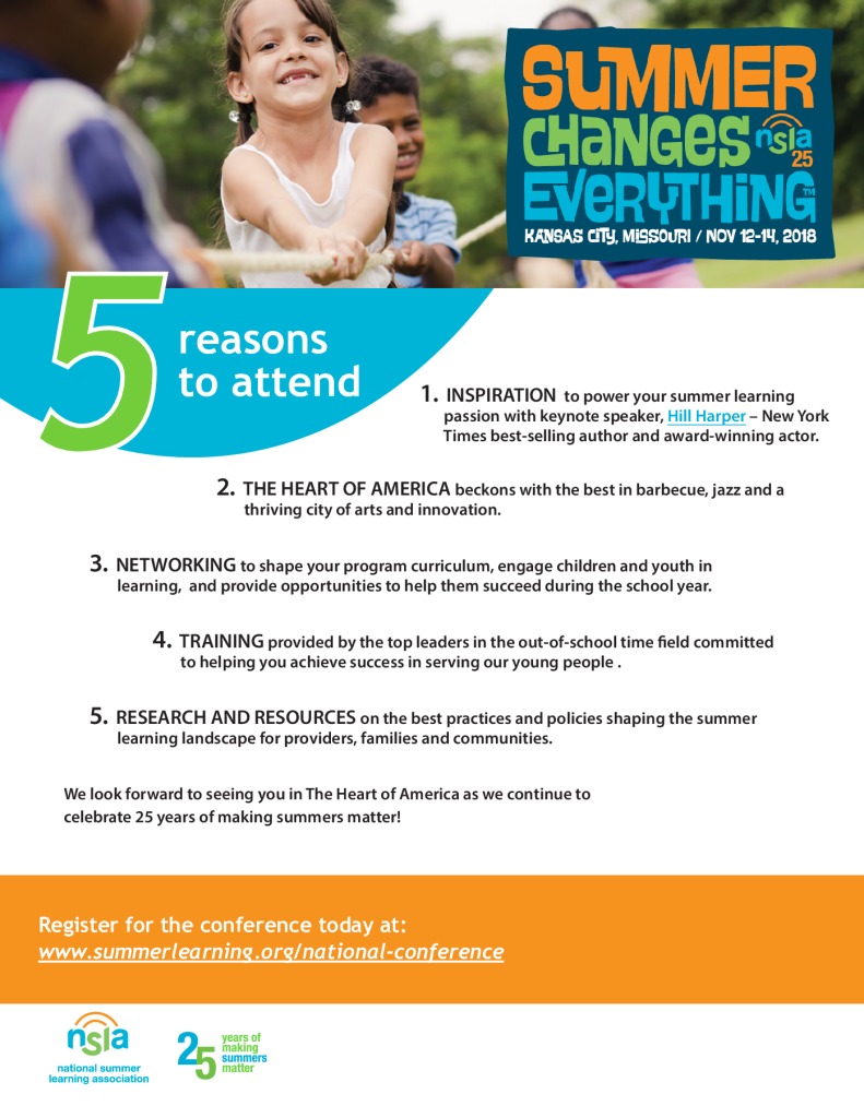 5 Reasons to Attend Summer Changes Everything™ - Summer Learning